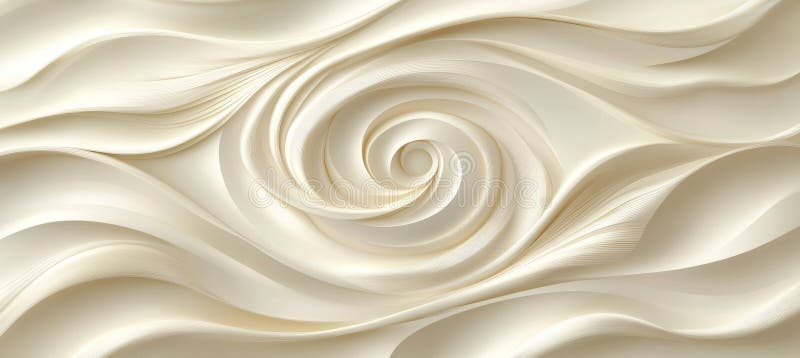 Abstract Swirling Cream Texture, Waves Relief Pattern Background ...