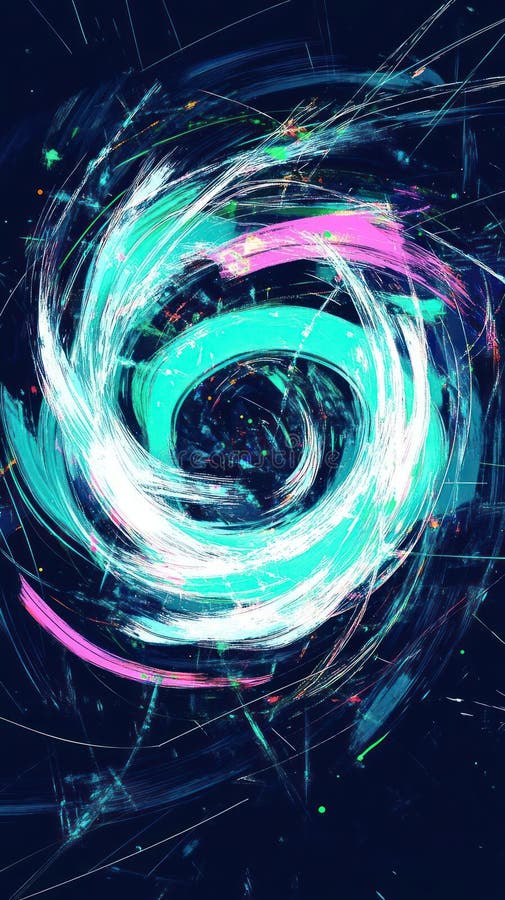 Abstract Swirling Design with Vibrant Colors, Suggesting Motion and ...