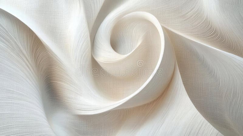 Abstract Swirling Fabric Textures, an Elegant Visual Journey of Cream ...