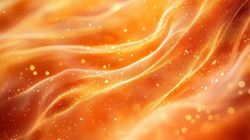 Abstract Swirling Fire a Background of Orange and Gold Particles with ...