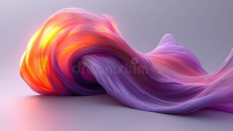 Abstract Swirling, Flowing, Vibrant Colors, Dynamic Form Stock ...