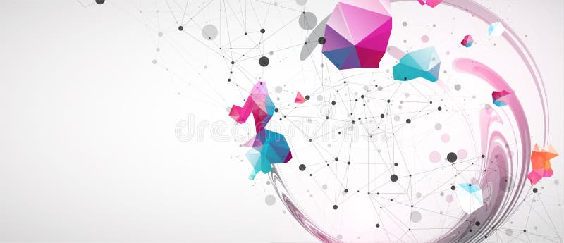 Futuristic Geometric Composition. Background for Design Works Stock ...
