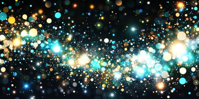 Abstract Swirling Glitter Light Wave Background Design, Sparkling ...