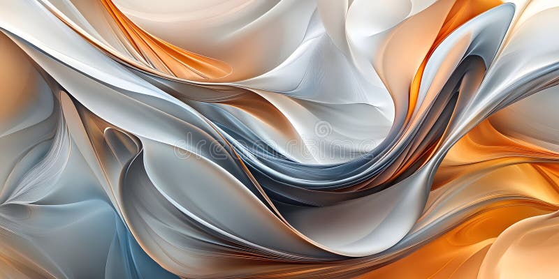Abstract Swirling Hues: Dynamic Curves and Fluid Forms Stock ...