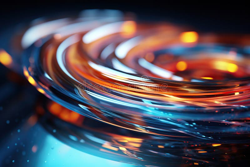 Abstract Swirling Light stock illustration. Illustration of dynamic ...