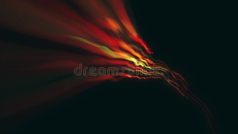 Abstract Swirling Light Strings Particles Background Loop Stock Video ...
