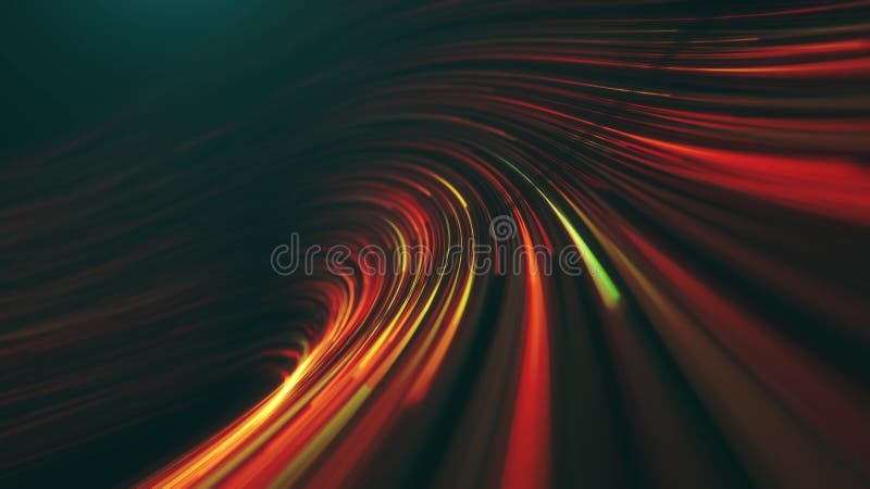 Abstract Swirling Light Strings Particles Background Loop Stock Footage ...