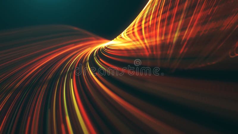 Abstract Swirling Light Strings Particles Background Loop Stock Footage ...