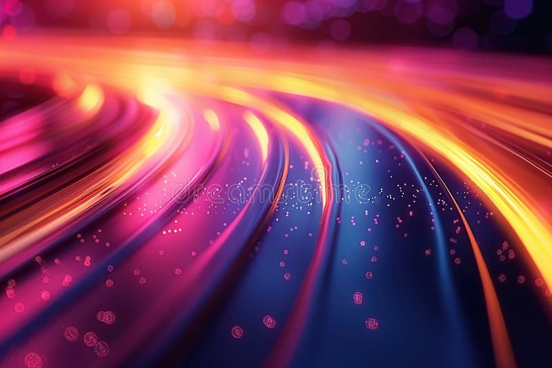 Abstract Swirling Lights stock illustration. Illustration of abstract ...