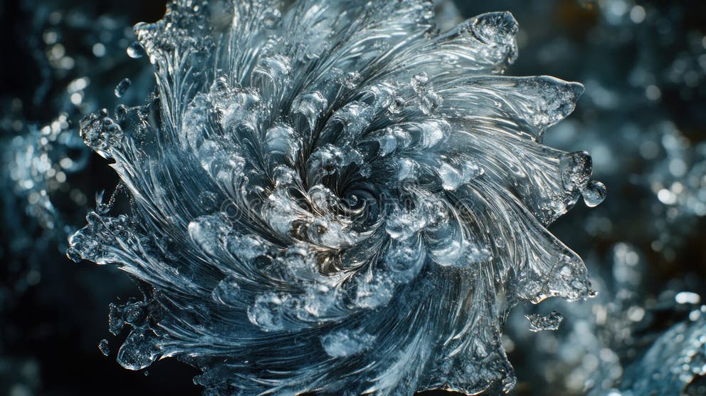 Abstract Swirling Liquid Vortex, Dark Background, Digital Art, Design ...