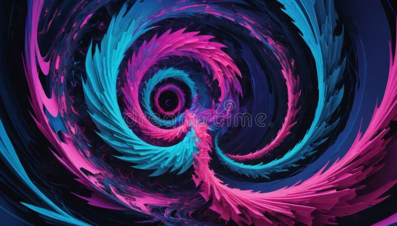 Pink Teal Swirling Energy Vortex Abstract Background Stock Photos ...
