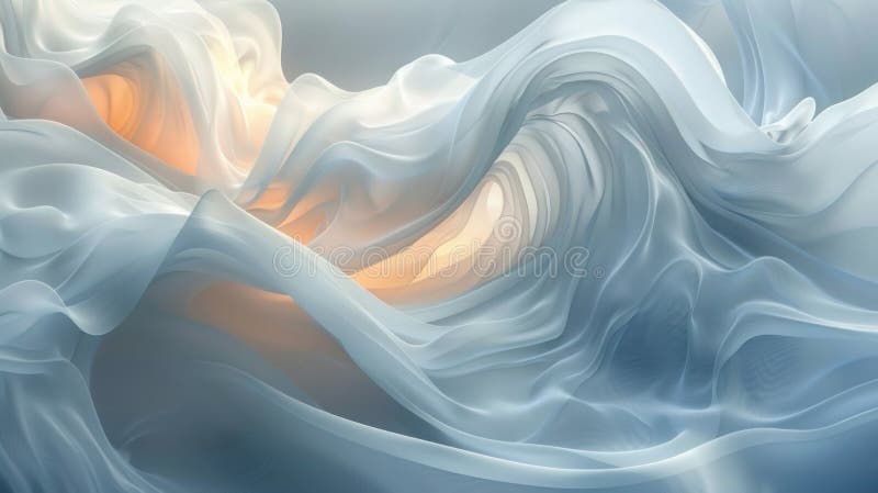 Abstract Swirling Patterns in Harmonious Isolation Stock Illustration ...
