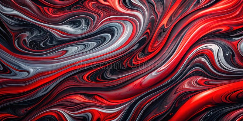 Abstract Swirling Red, Black, and Gray Paint Texture a Visually ...