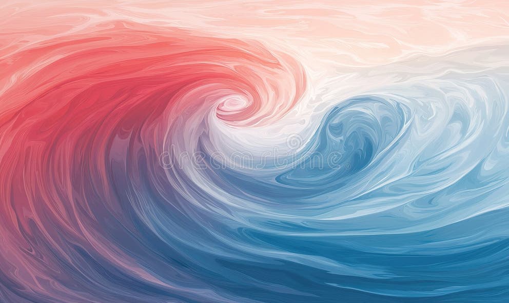 Abstract Swirling Red and Blue Wave Pattern, Ideal for Backgrounds or ...
