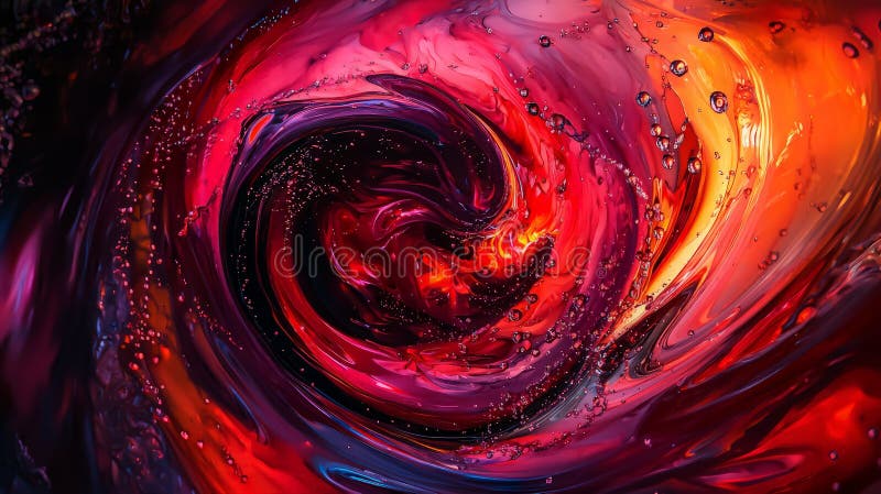 Abstract Swirling Red Paint Vortex. Background Use Design Stock Image ...