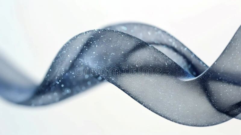 Abstract Swirling Ribbon, Light Background, Data Visualization, Tech ...