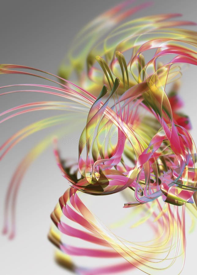 Abstract swirling ribbons stock illustration. Illustration of twirls ...