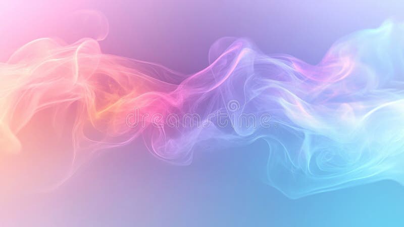 Abstract Swirling Smoke in Pastel Colors Stock Illustration ...