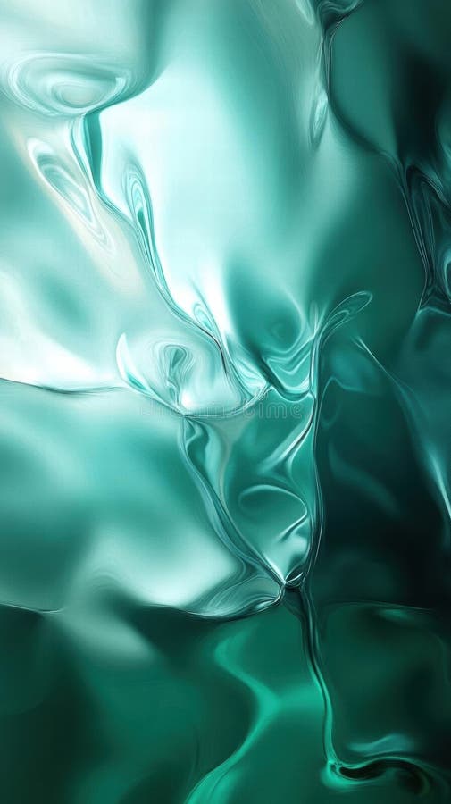 Abstract Swirling Teal and White Liquid Design Stock Photo - Image of ...