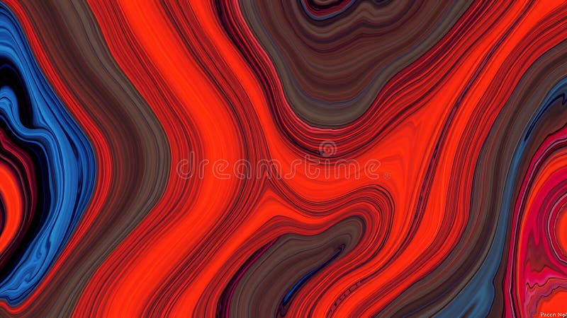 Abstract Swirling Vibrant Red, Blue, and Gray Marble Texture Background ...