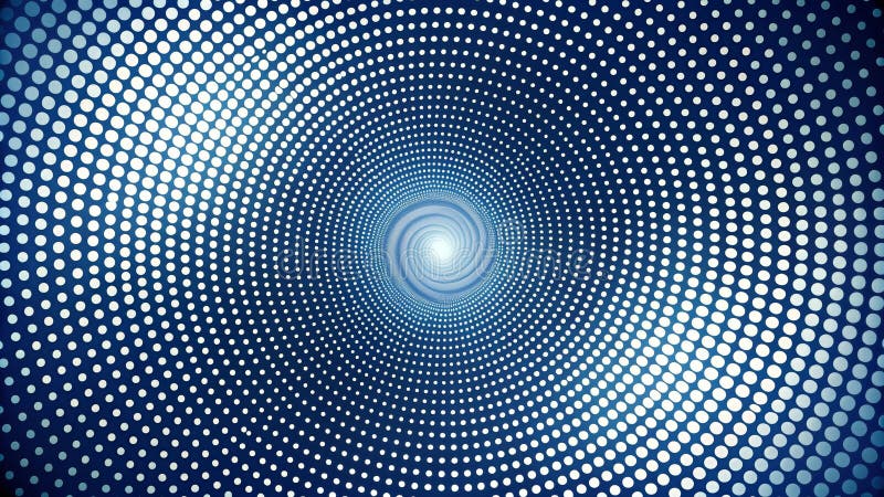 Abstract Swirling Vortex of Dots a Blue and White Design for Modern ...