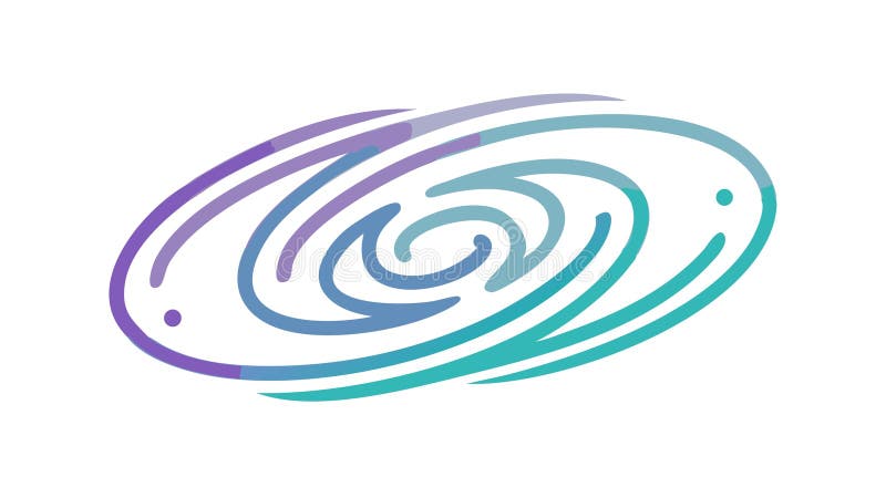 Abstract Swirling Vortex, Dynamic Energy and Cosmic Flow, Vector Design ...