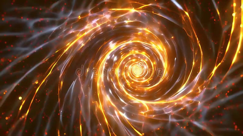 Abstract Swirling Vortex of Fire and Light Stock Footage - Video of ...