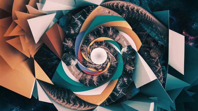 Abstract Swirling Vortex, Geometric Shapes and High Quality Image Stock ...