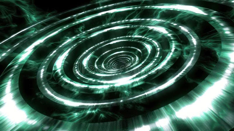 Abstract Swirling Vortex of Light and Energy, Creating a Sense of Depth ...