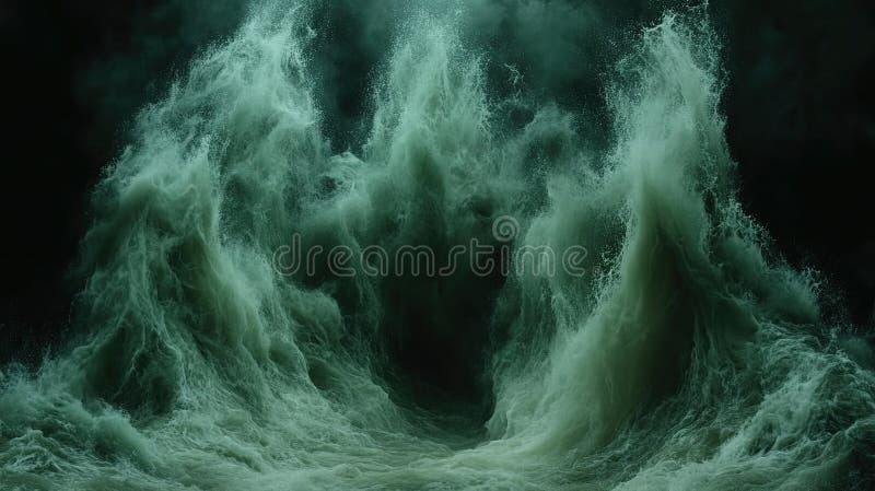 Abstract Swirling Water, River Rapids, Dark Background, Dramatic Effect ...