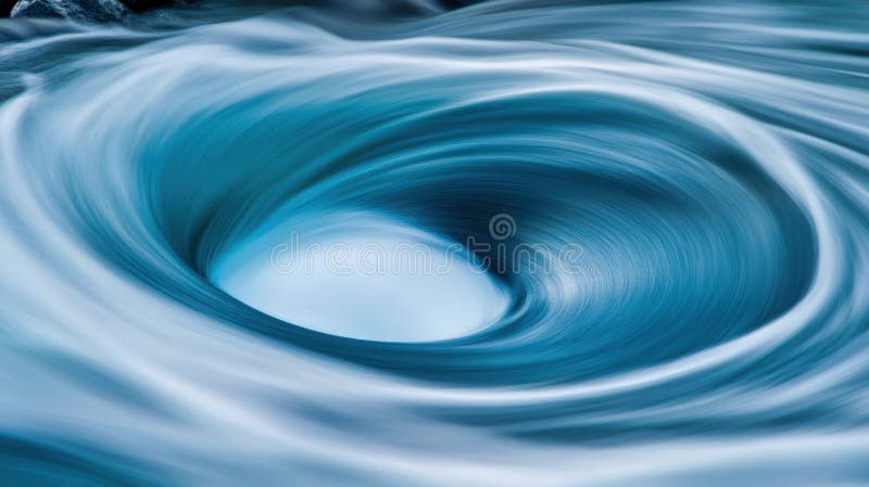 Abstract Swirling Water Vortex in Motion. Generative Ai Stock ...