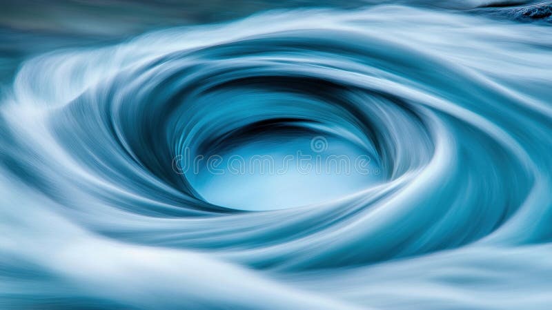 Abstract Swirling Water Vortex in Motion. Generative Ai Stock ...