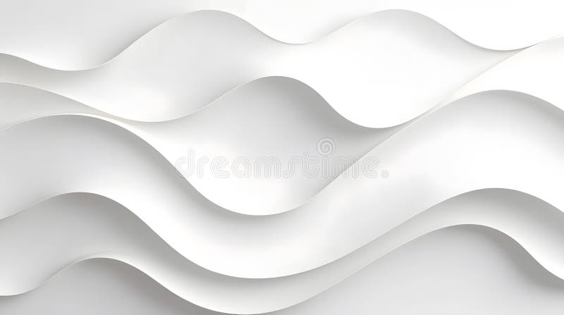 Abstract Swirling Wave Pattern with White Paper Relief Background Stock ...