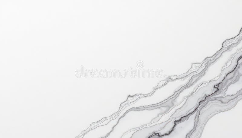 Abstract Swirling White Marble Texture on Stark White Background ...