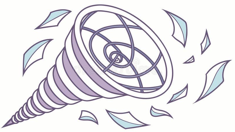 Abstract Swirling Wind Funnel Vector Illustration, Vector Design ...