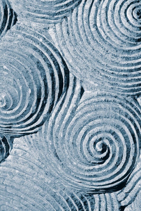 Floral Pattern Carved Into A Stone Pillar Stock Image - Image of wall ...