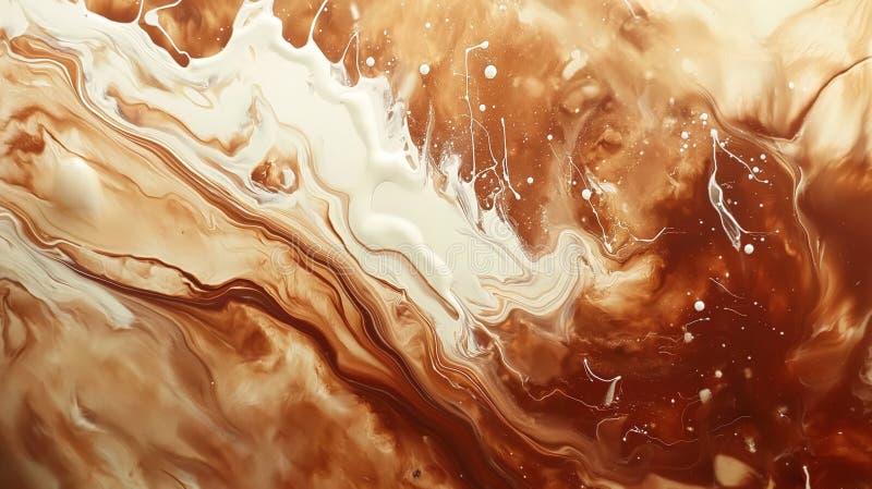Abstract Swirls of Coffee and Cream Stock Photo - Image of coffee ...