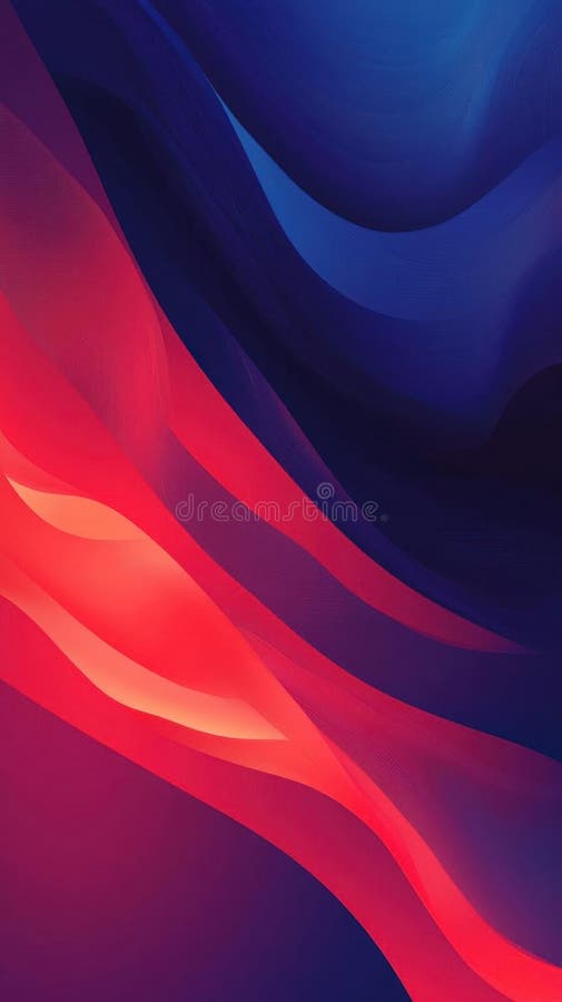 Abstract Swirls of Red and Blue - a Visual Symphony of Color and ...