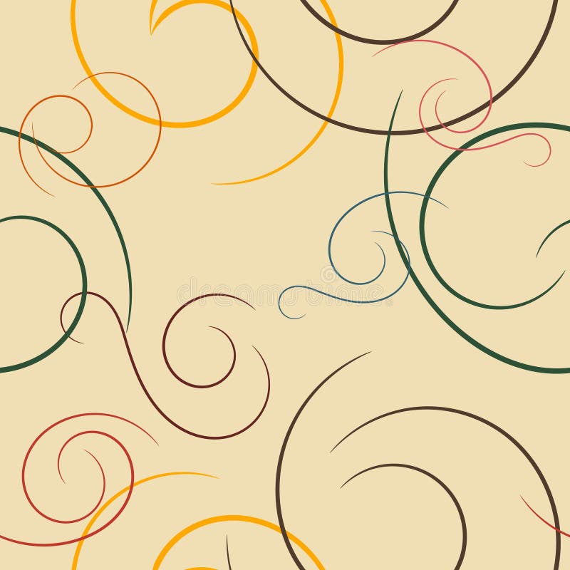 Abstract Soft Swirls Vector Seamless Pattern Stock Vector ...