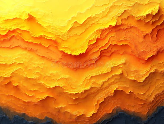 Abstract Swirls of Yellow and Orange Texture Stock Photo - Image of ...