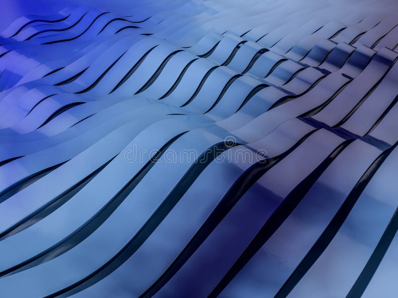 Abstract Swirly Colorful Shape Background. 3D Stock Illustration ...