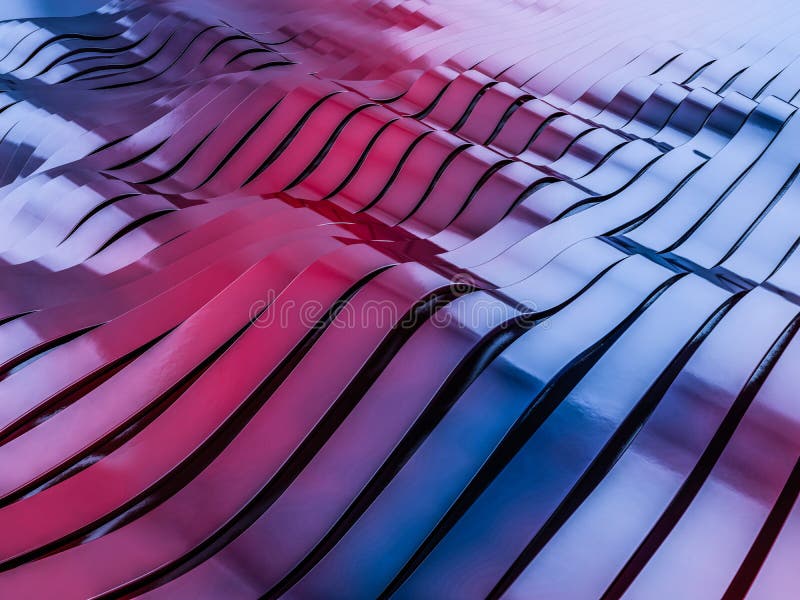 Abstract Swirly Colorful Shape Background. 3D Stock Illustration ...