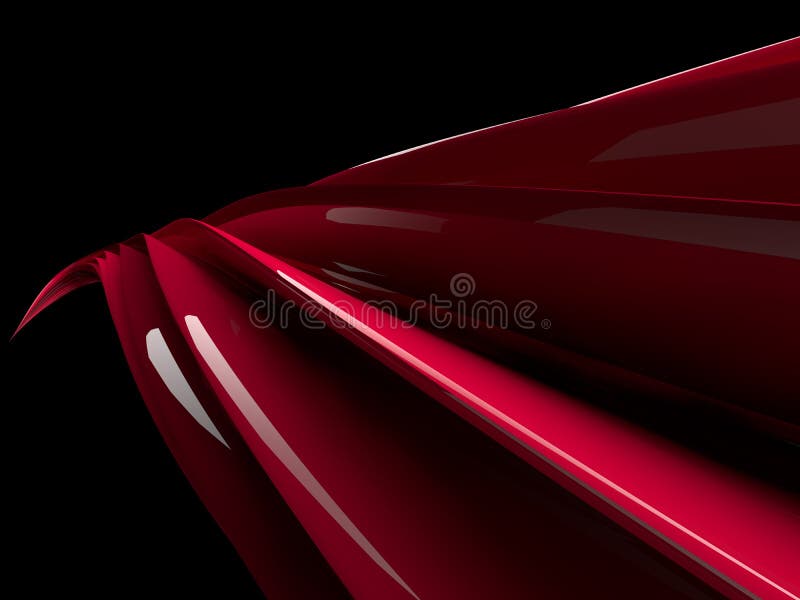 Abstract Swirly Shape on Transparent Background. 3D Stock Illustration ...