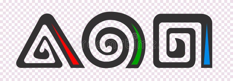 Abstract Swirly Spiral Shapes Set. Loop or Scroll Sign Stock Vector ...