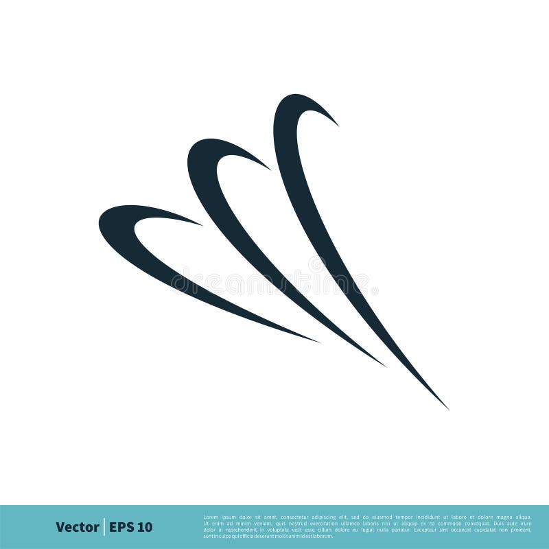 Abstract Swoosh Line in Square Logo Template for Finance Illustration ...