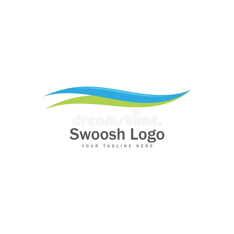 Abstract Swoosh Logo Icon Vector Design Illustration. Stock Vector ...