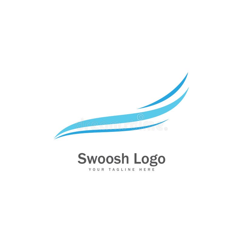 Abstract Swoosh Logo Icon Vector Design Illustration. Stock Vector ...