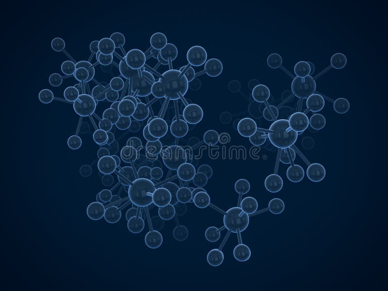 Abstract Symbol of Atom and Molecule. Stock Illustration - Illustration ...