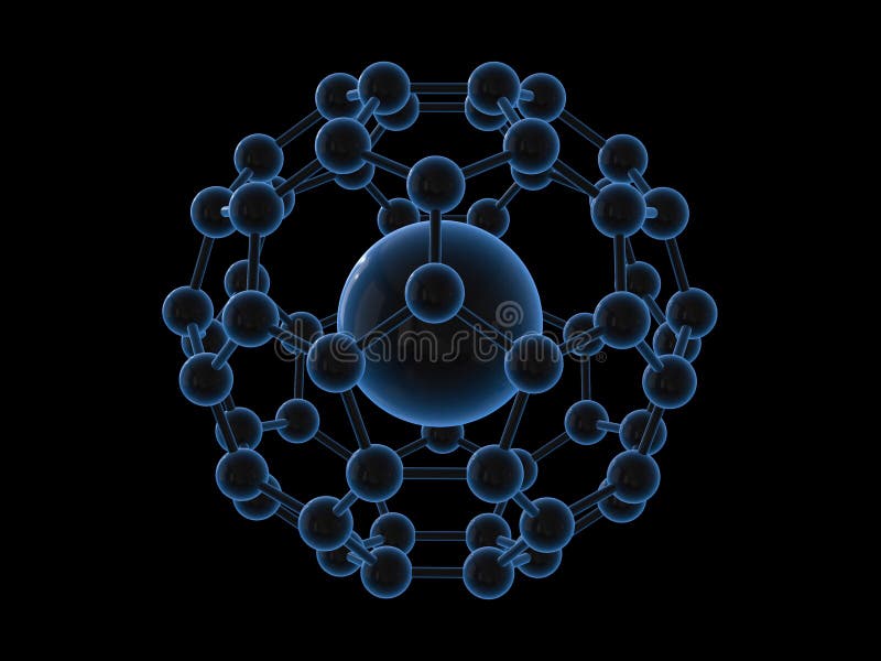 Abstract Symbol of Atom and Molecule. Stock Illustration - Illustration ...