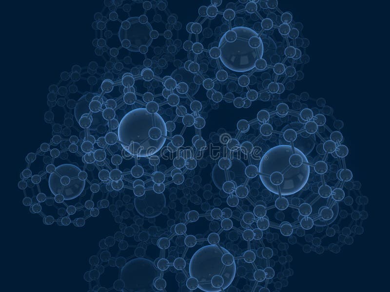 Abstract Symbol of Atom and Molecule. Stock Illustration - Illustration ...